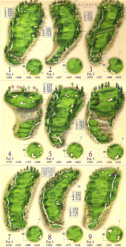 Course Layout - Aliante Golf Club
