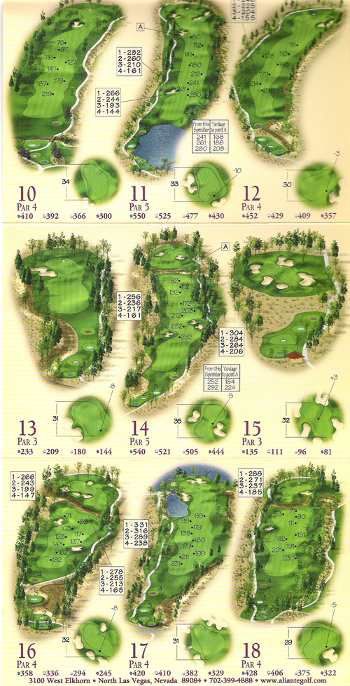 Course Layout - Aliante Golf Club